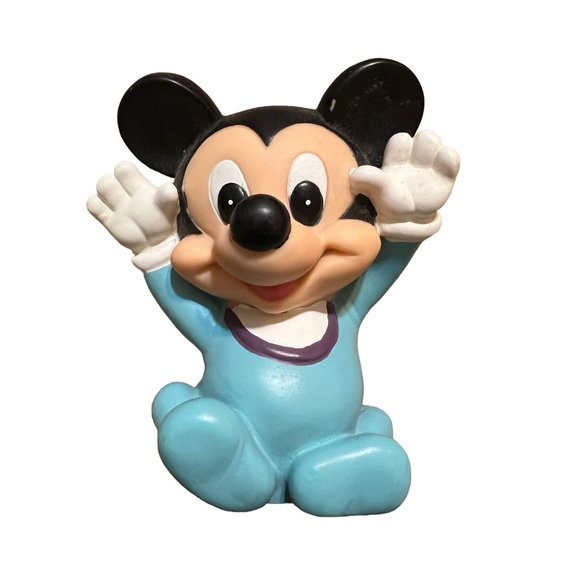 Disney | Toys | Vintage Disney Mickey Mouse Squeeze Toy Squeaky Plastic ...